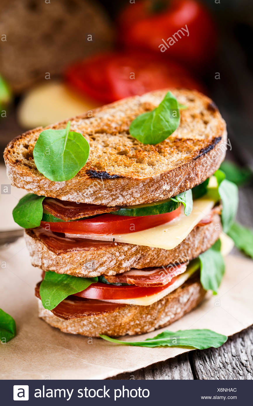 Sandwich Ham Cheese Tomato High Resolution Stock Photography and Images ...