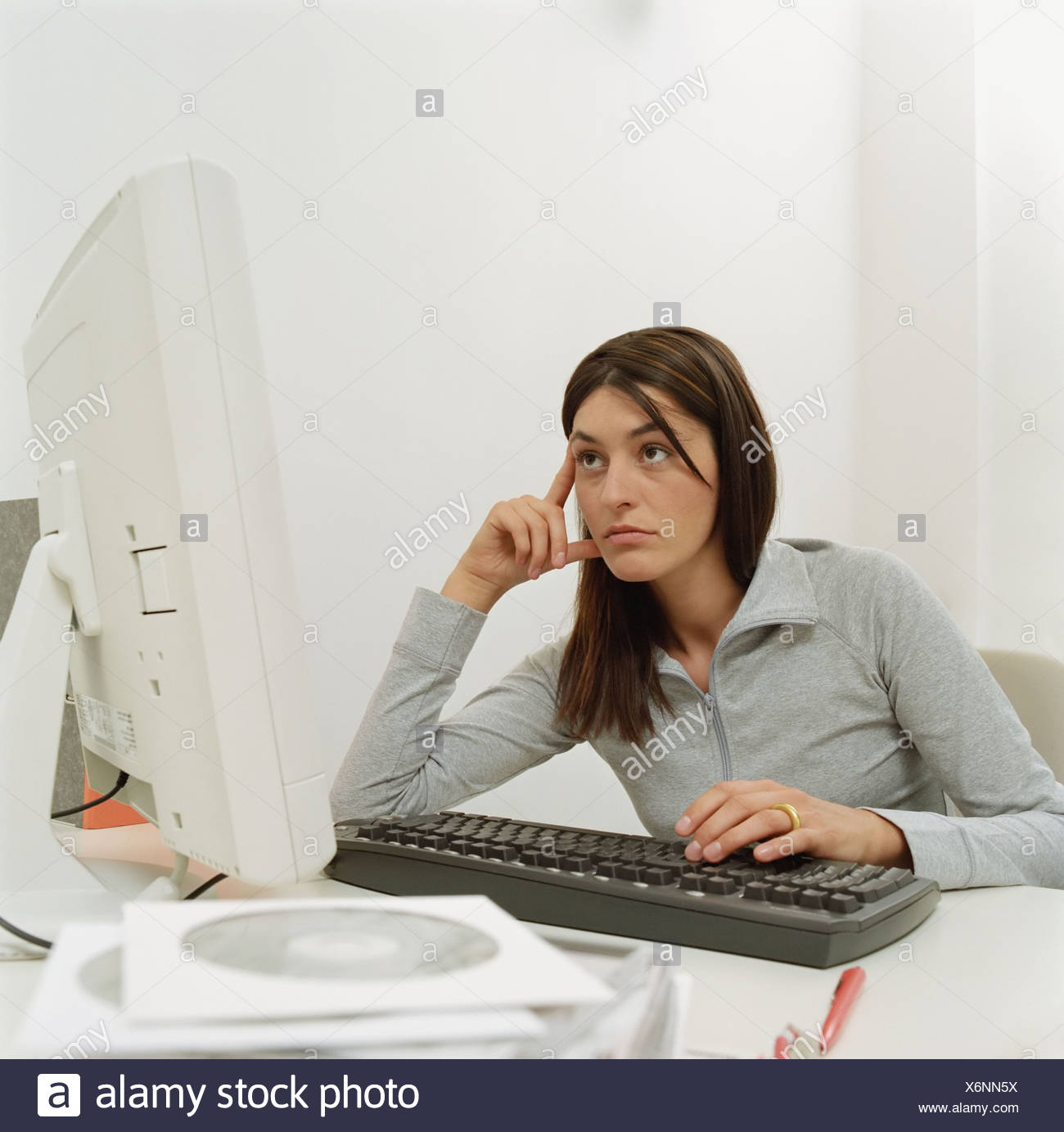 Bored Office Worker High Resolution Stock Photography and Images - Alamy