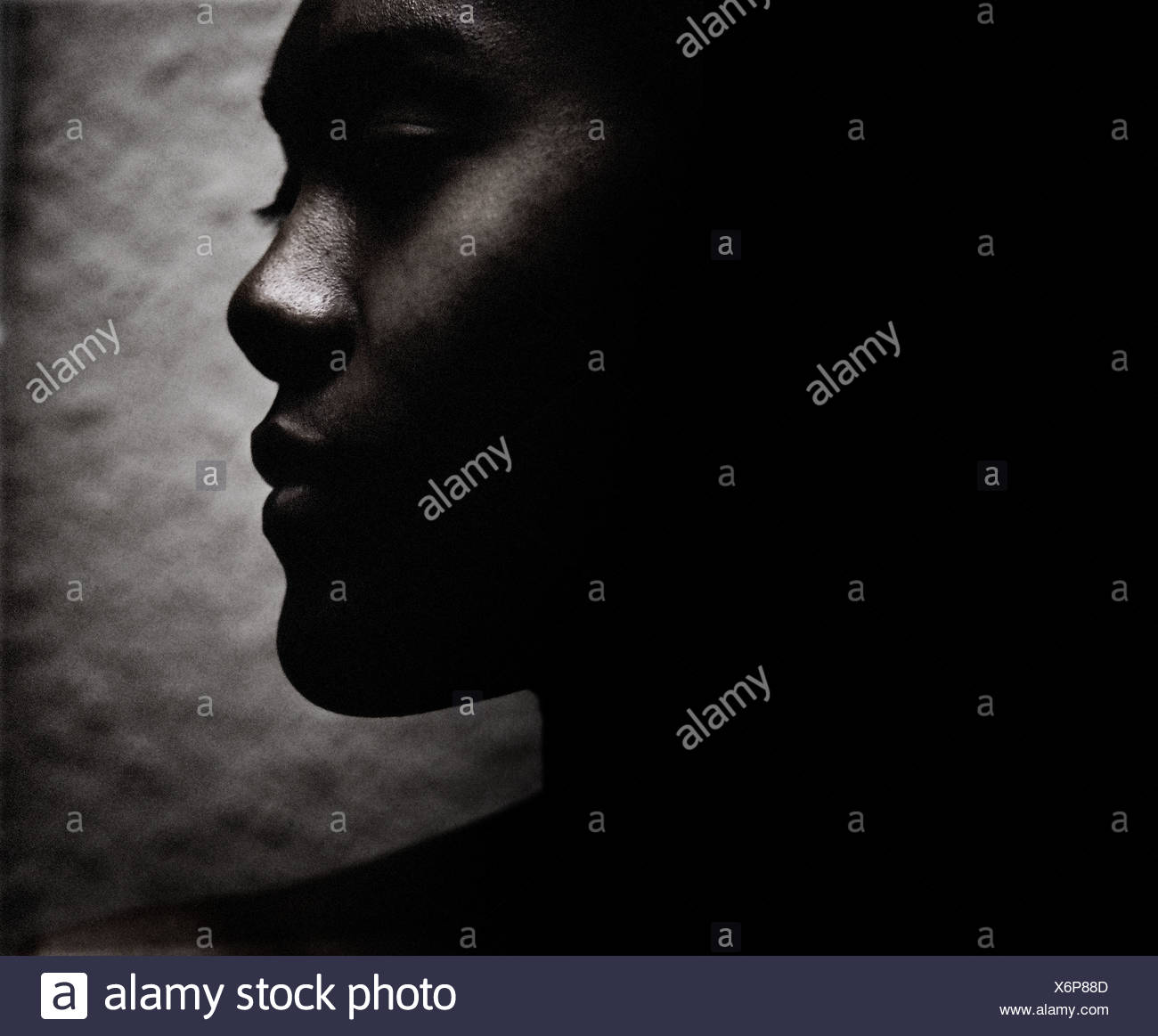 Black Male Face Profile High Resolution Stock Photography and Images ...