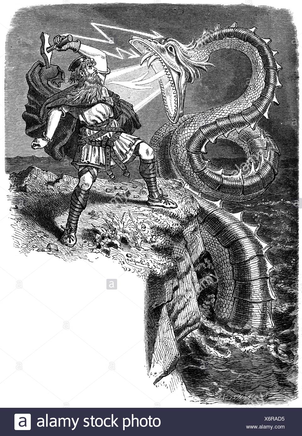 Thor And Midgard Serpent Stock Photos & Thor And Midgard Serpent Stock ...