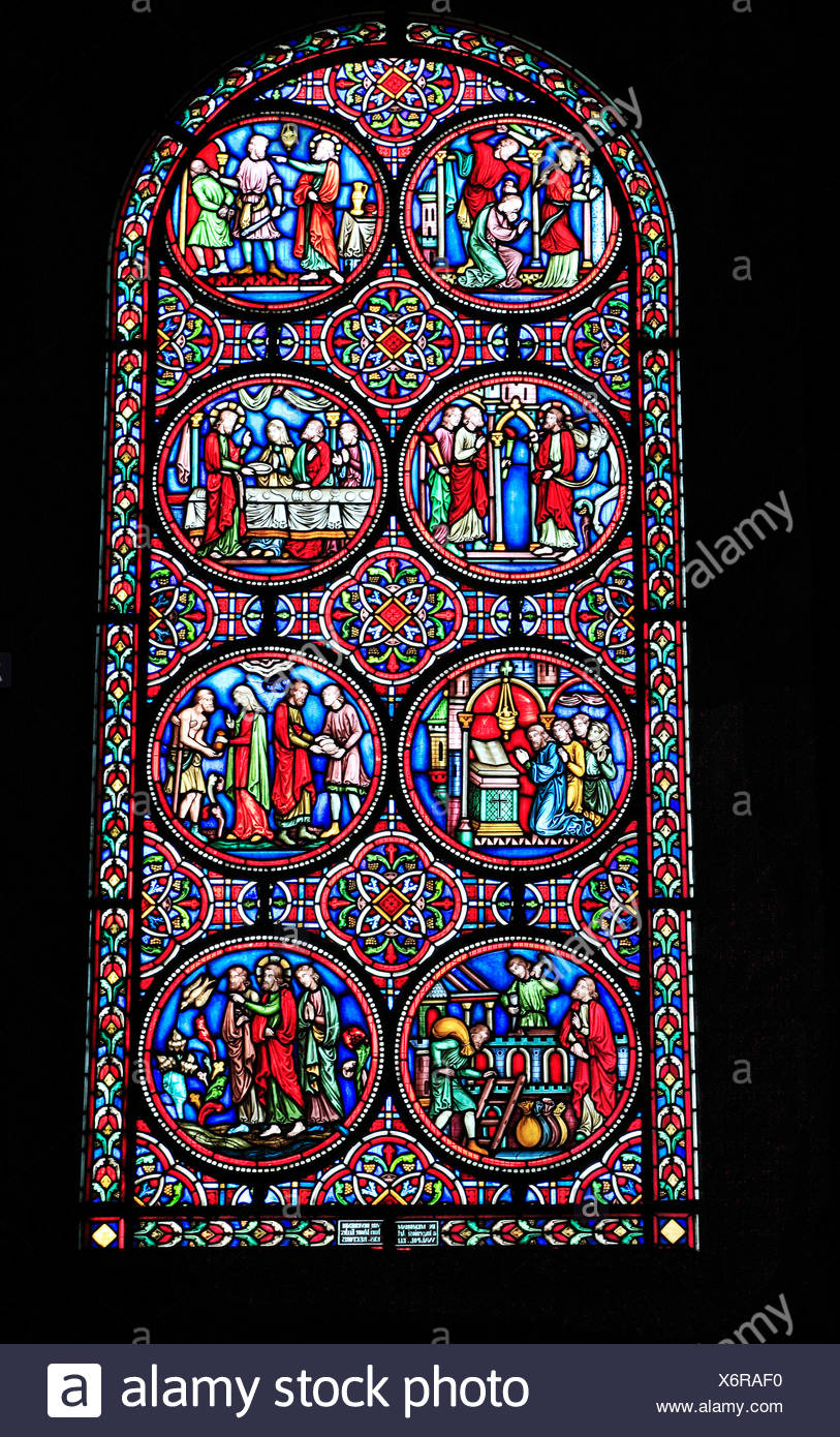 Medieval Stained Glass Windows High Resolution Stock Photography and ...
