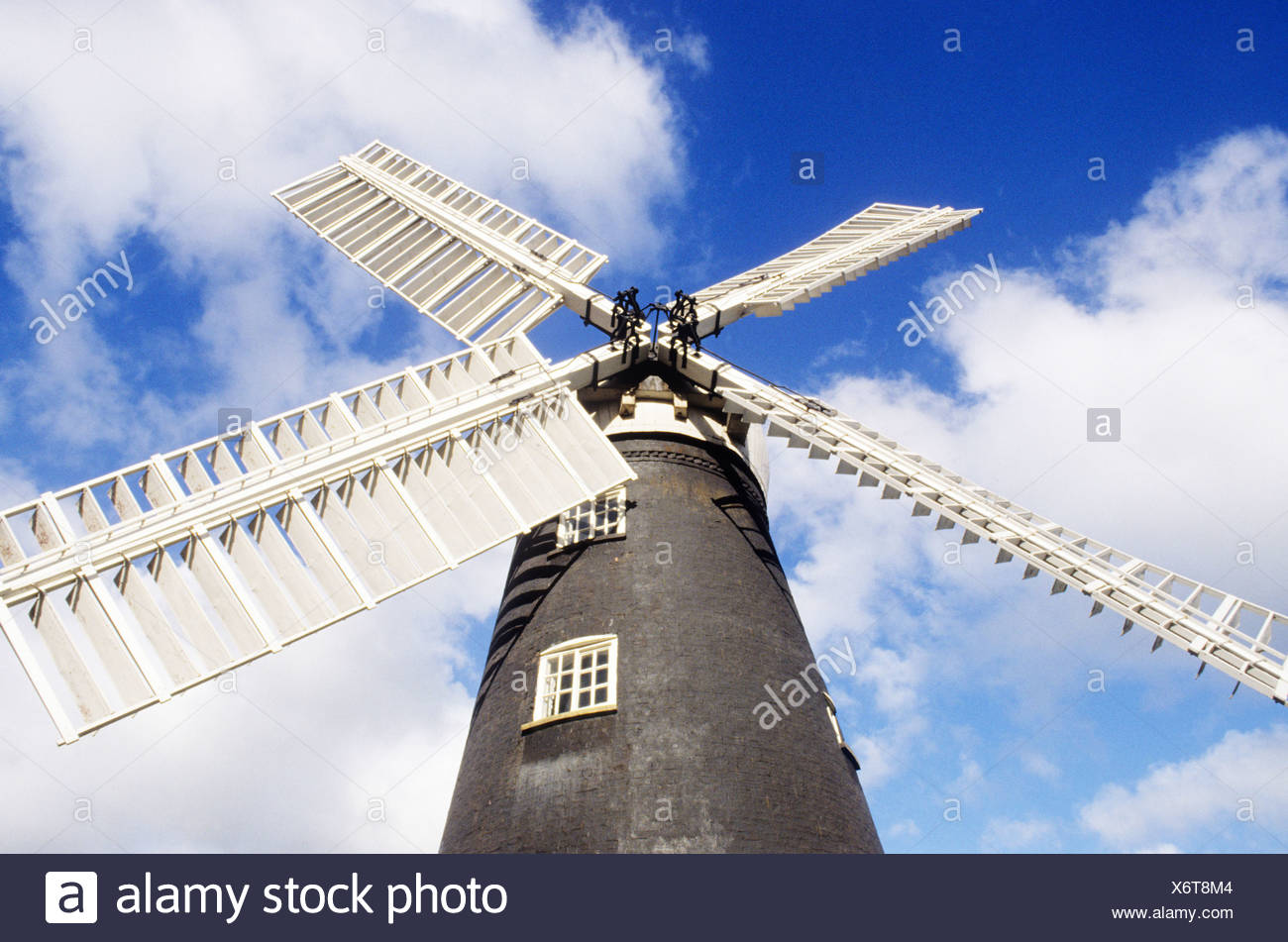 Black Windmill With Sails High Resolution Stock Photography and Images ...