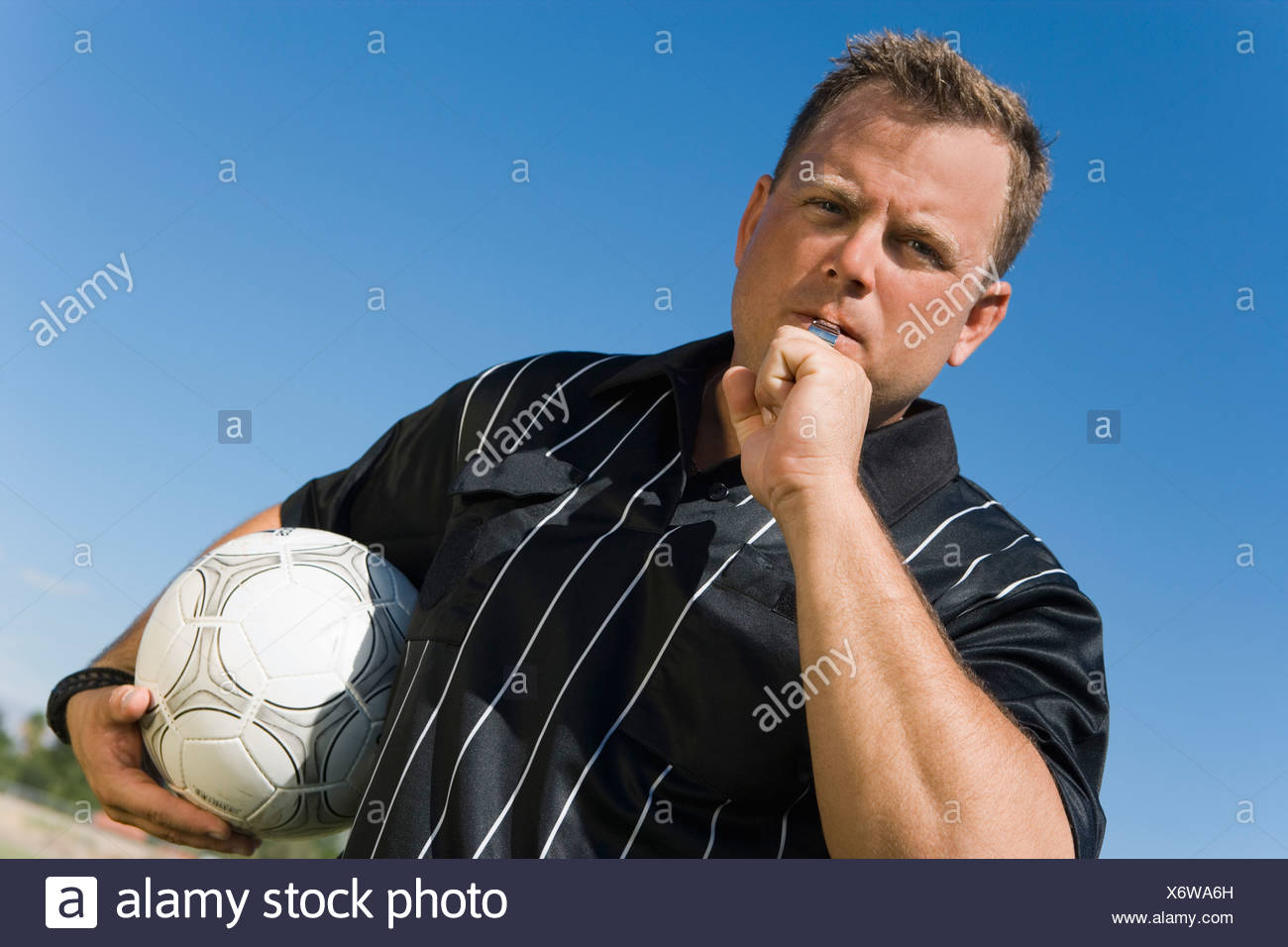 Blowing Whistle And Uniform High Resolution Stock Photography and ...