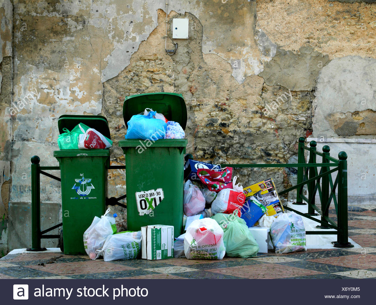 Overflowing Dustbin High Resolution Stock Photography and Images - Alamy