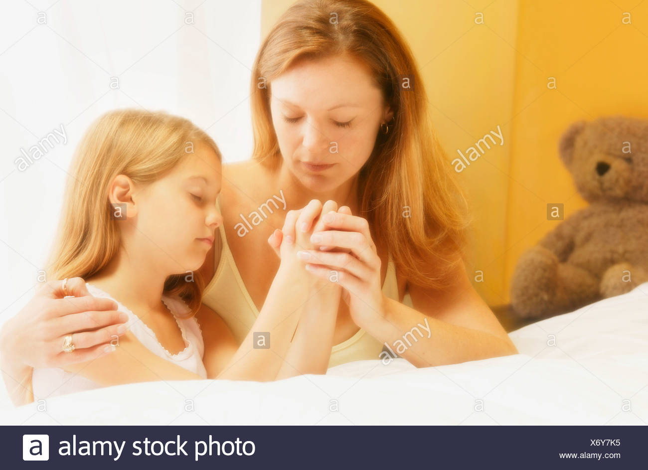 Family Praying Bed High Resolution Stock Photography and Images - Alamy