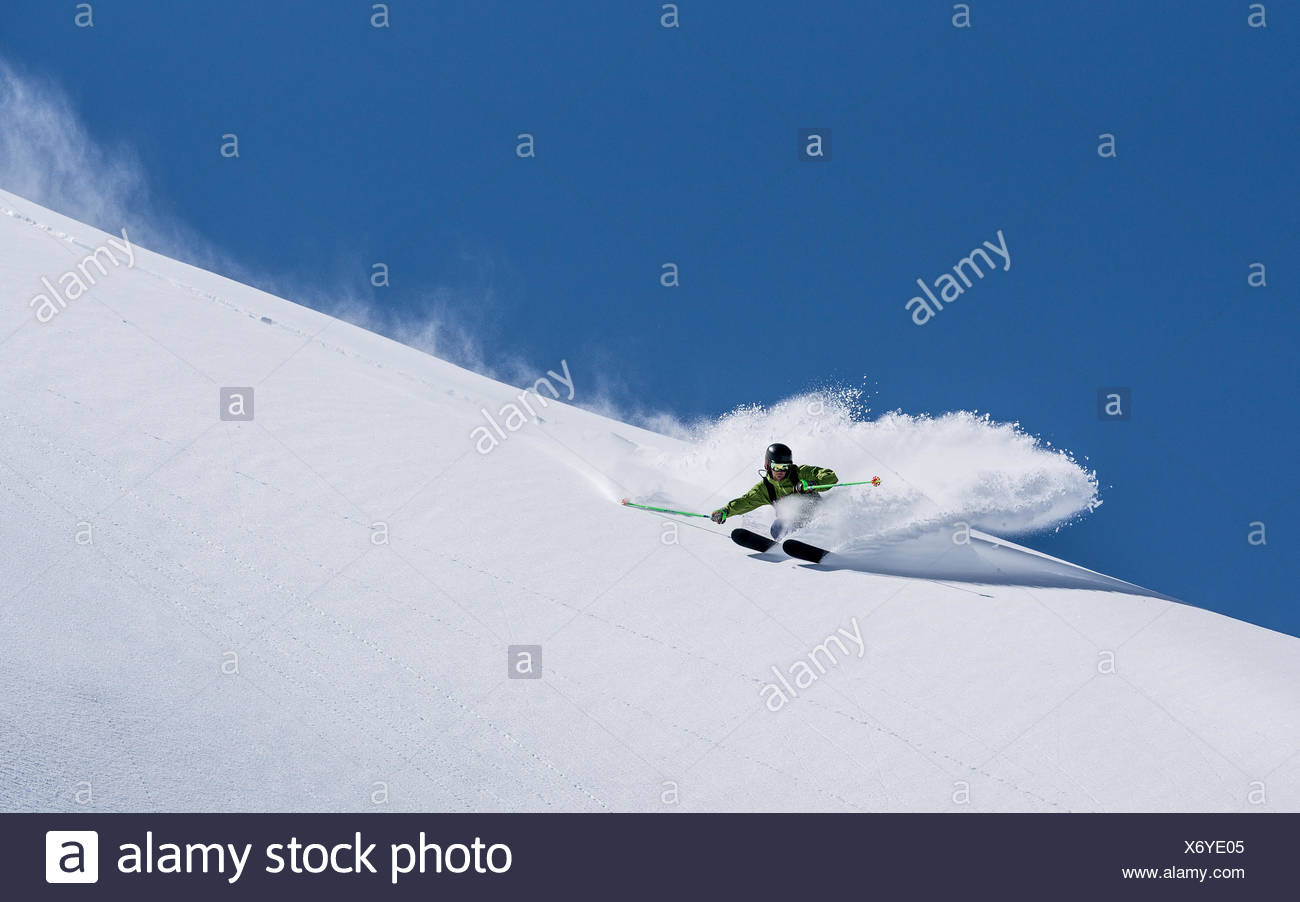 Man Powder Skiing High Resolution Stock Photography and Images - Alamy
