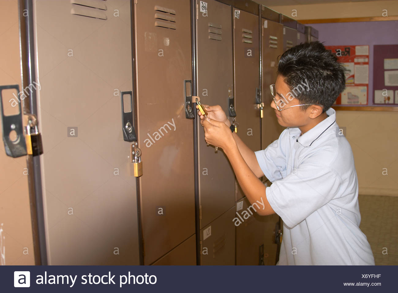 School Locker Room Boys High Resolution Stock Photography and Images ...