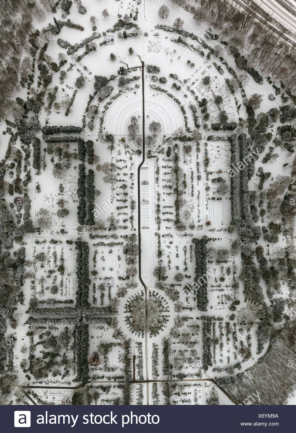 Aerial View Of Cemetery High Resolution Stock Photography and Images ...