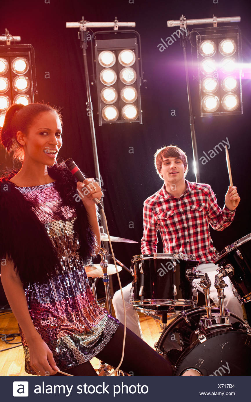 Spotlight Stage Singer High Resolution Stock Photography and Images - Alamy