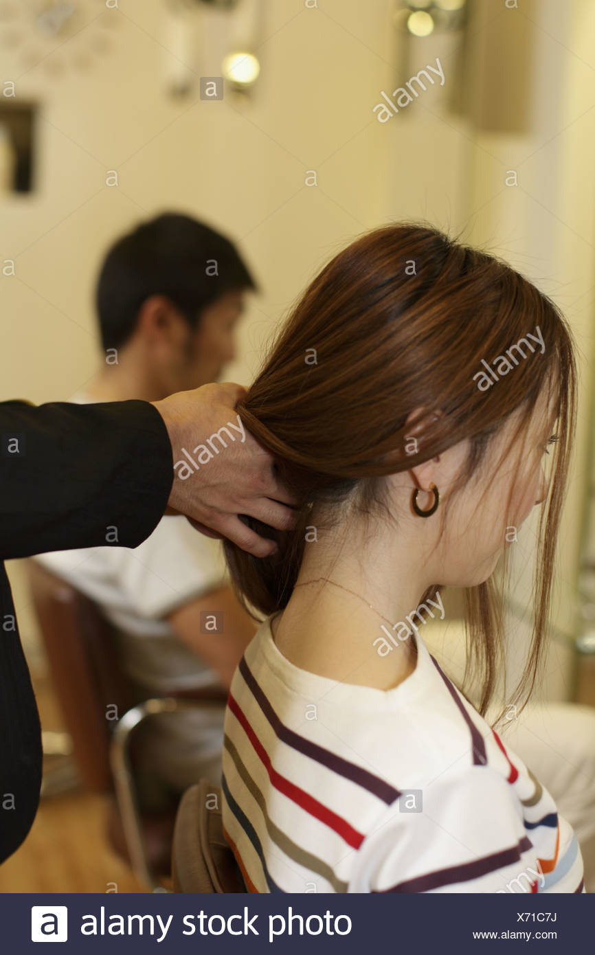 Woman Having Her Hair Combed High Resolution Stock Photography and ...