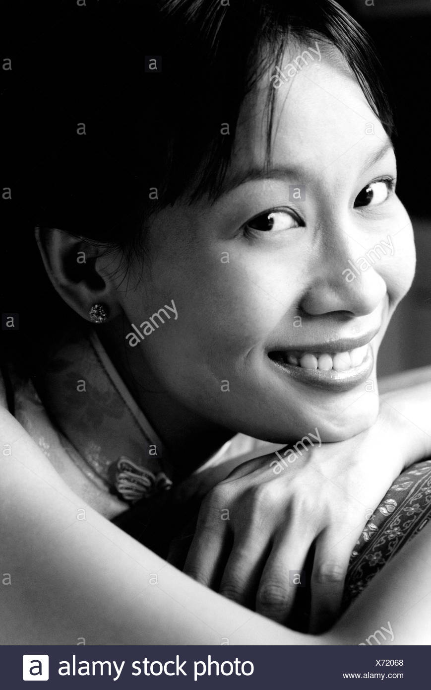 Leaning On Hand Black and White Stock Photos & Images - Alamy