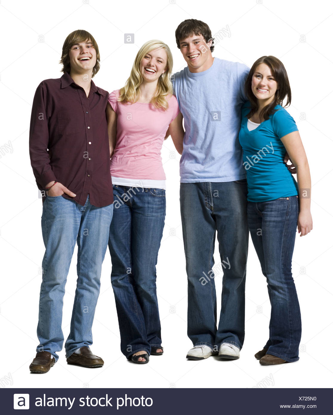 Four Girls And Silhouette High Resolution Stock Photography and Images ...