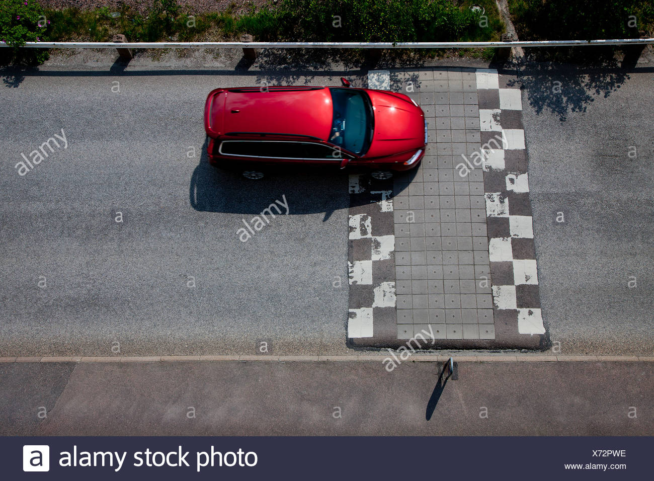Car Speed Bump High Resolution Stock Photography and Images - Alamy