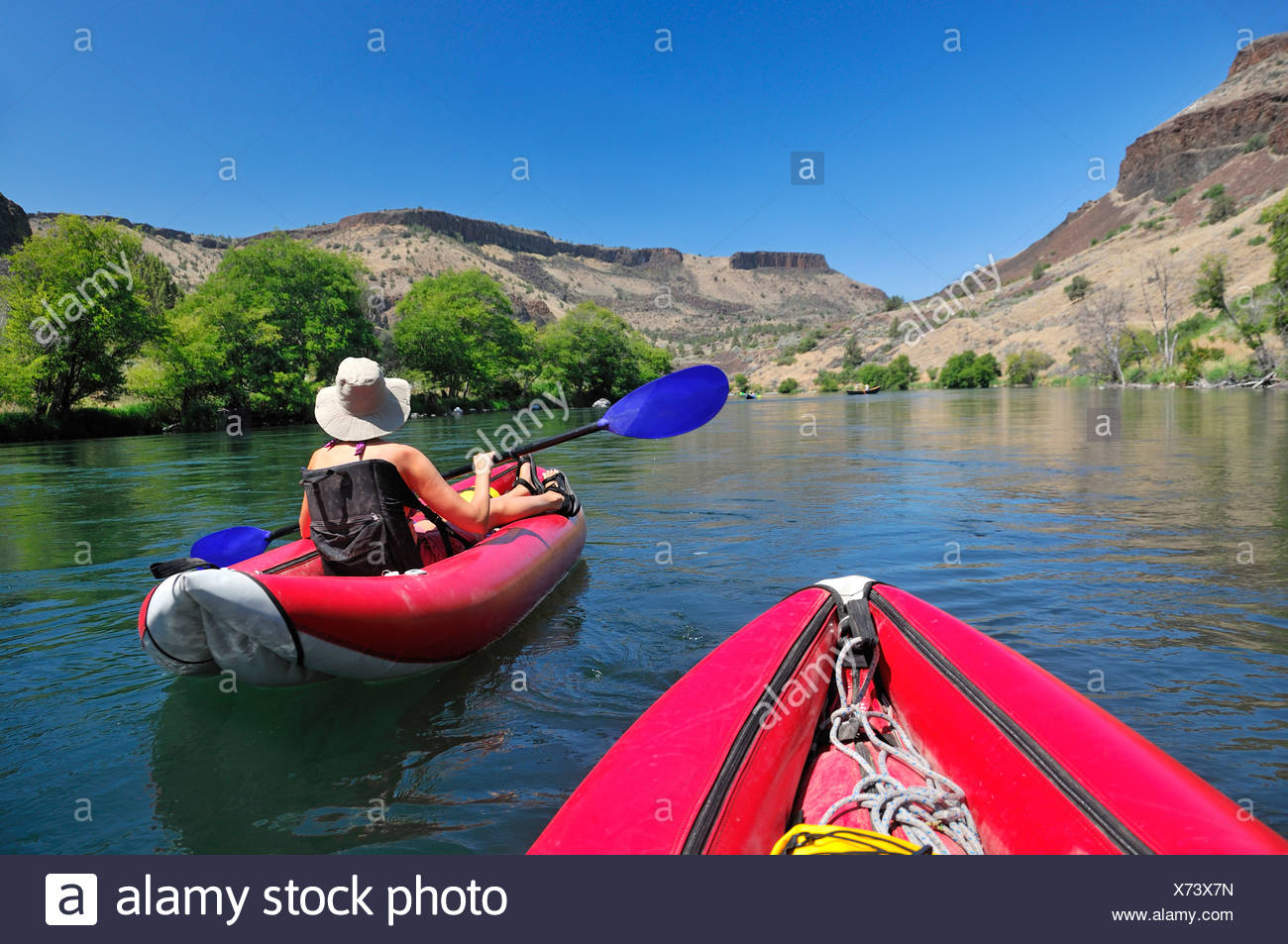 Woman Raft River High Resolution Stock Photography and Images - Alamy