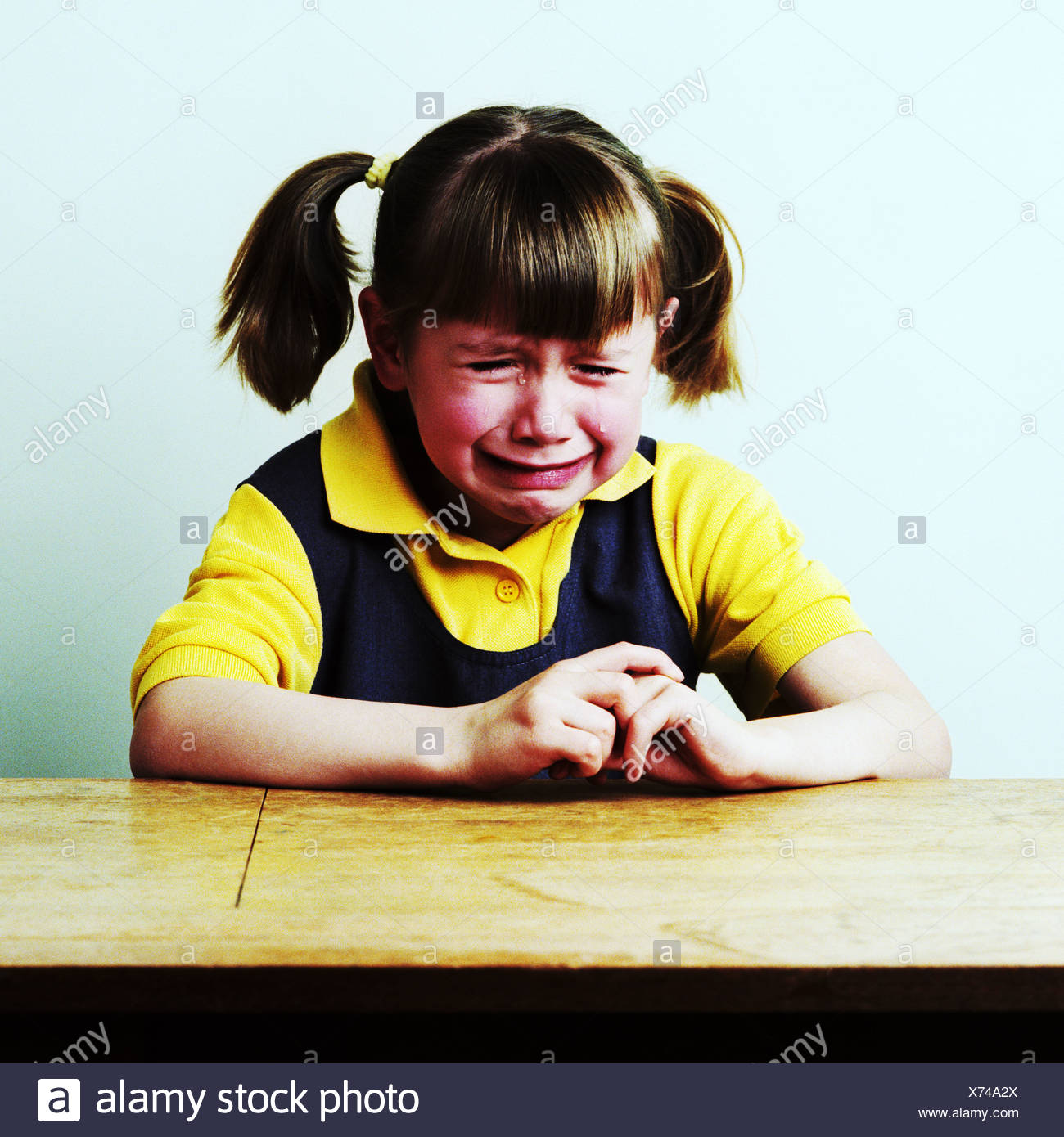 Sad Girl School Uniform High Resolution Stock Photography and Images ...