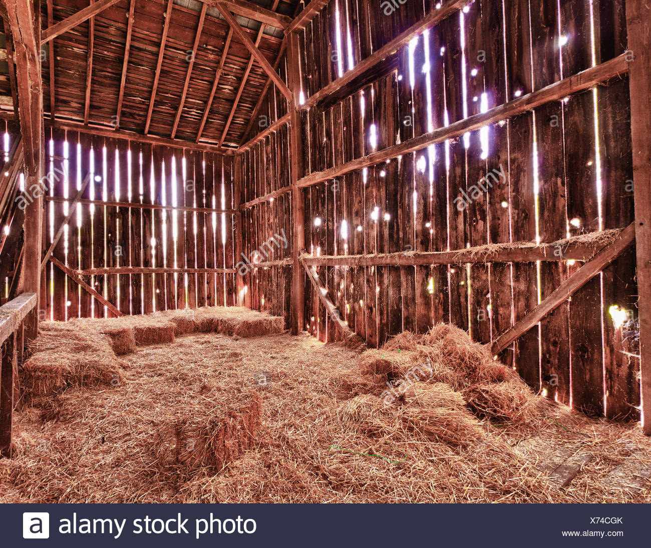 Old Barn Interior Hay High Resolution Stock Photography and Images - Alamy