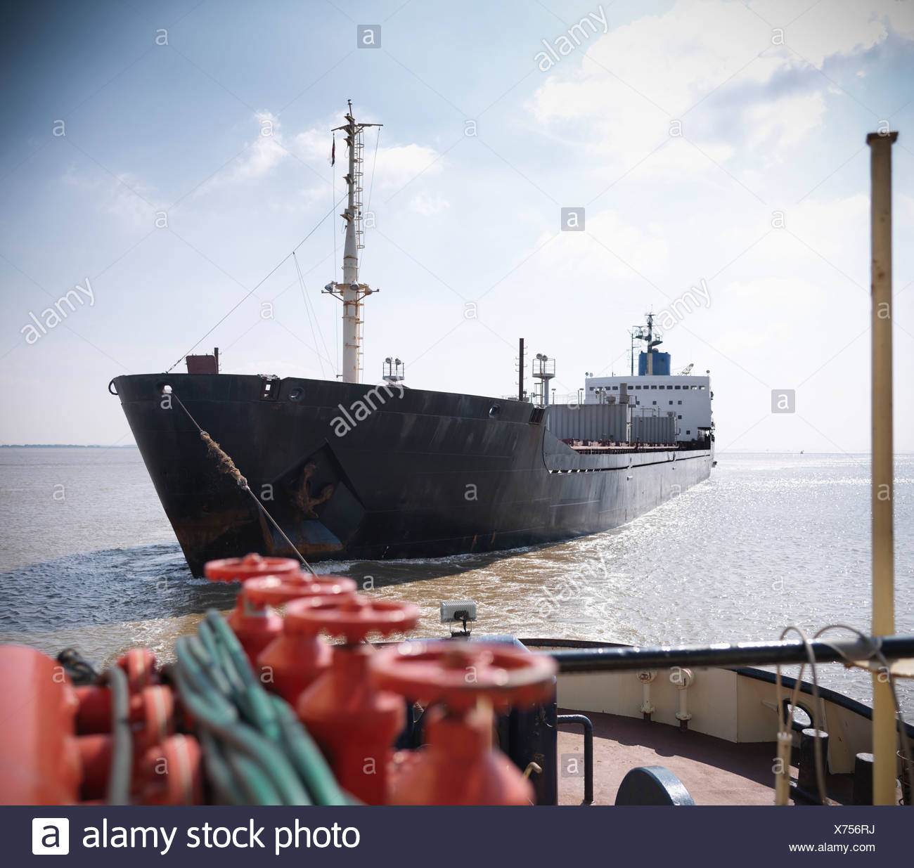 Container Ship In Background High Resolution Stock Photography and ...