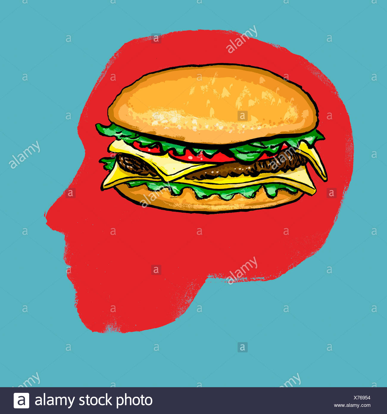 Brain Burger High Resolution Stock Photography and Images - Alamy