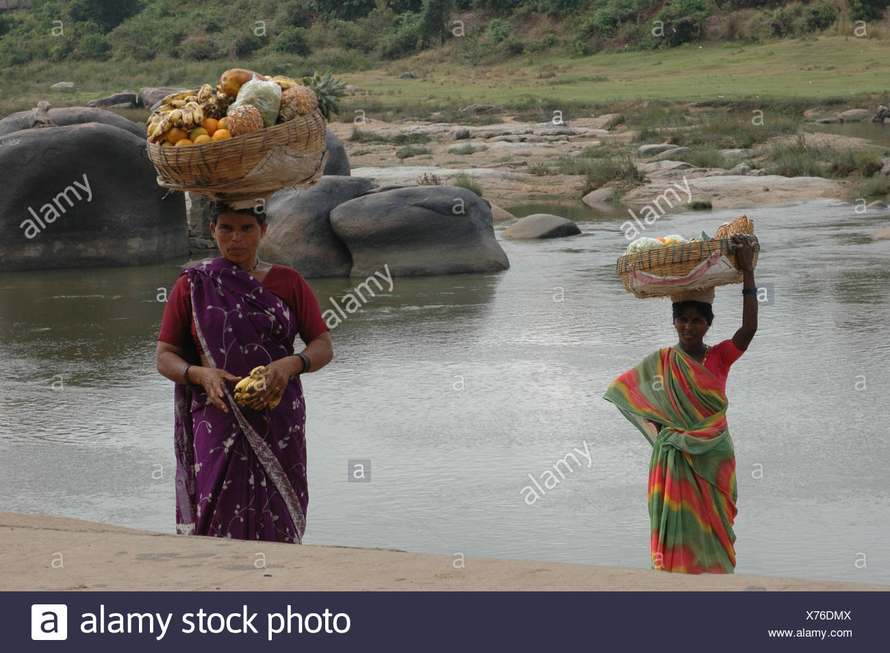 Woman Washing Clothes In The River Stock Photos & Woman Washing Clothes ...