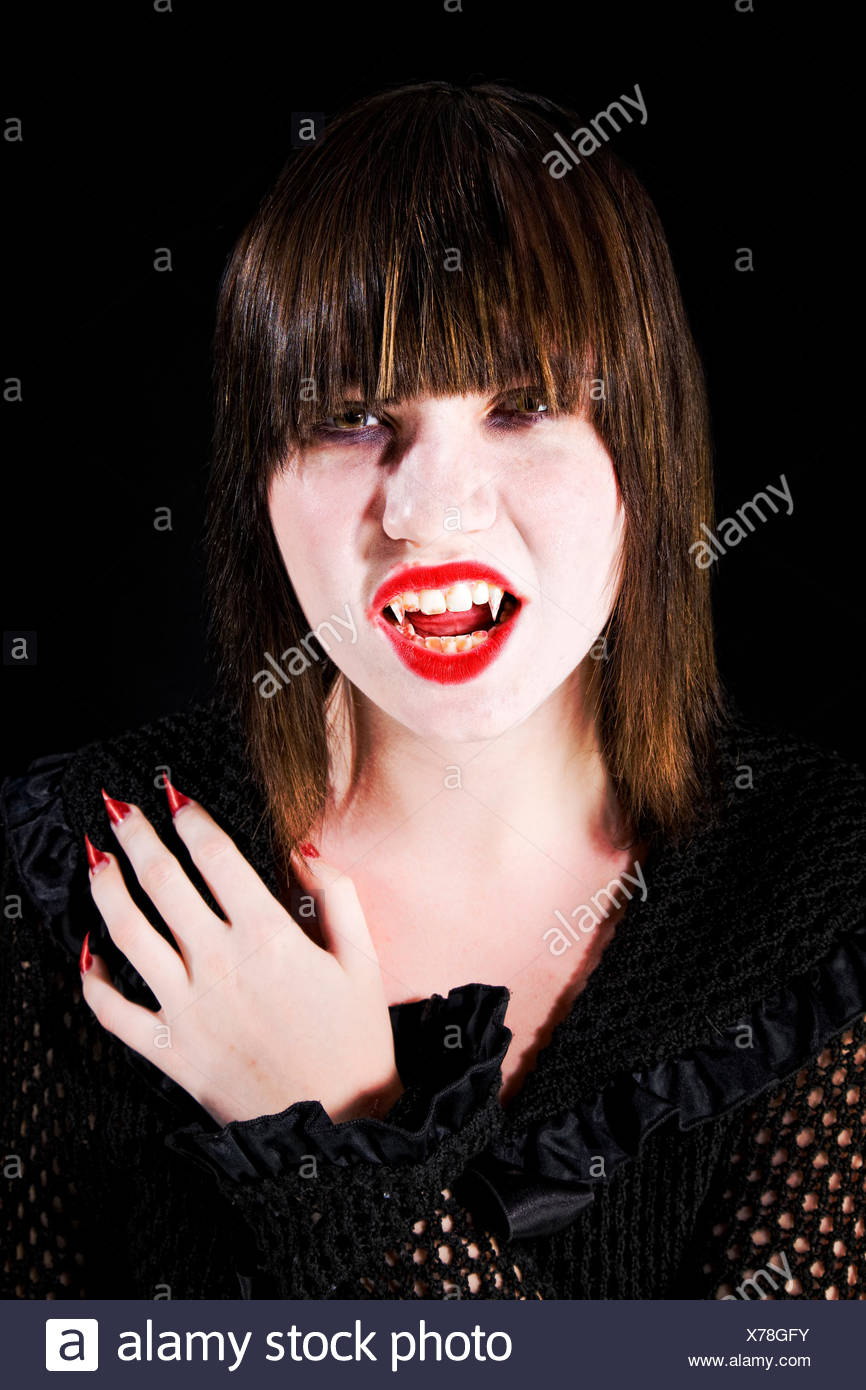 Vampire Teeth Blood High Resolution Stock Photography and Images - Alamy