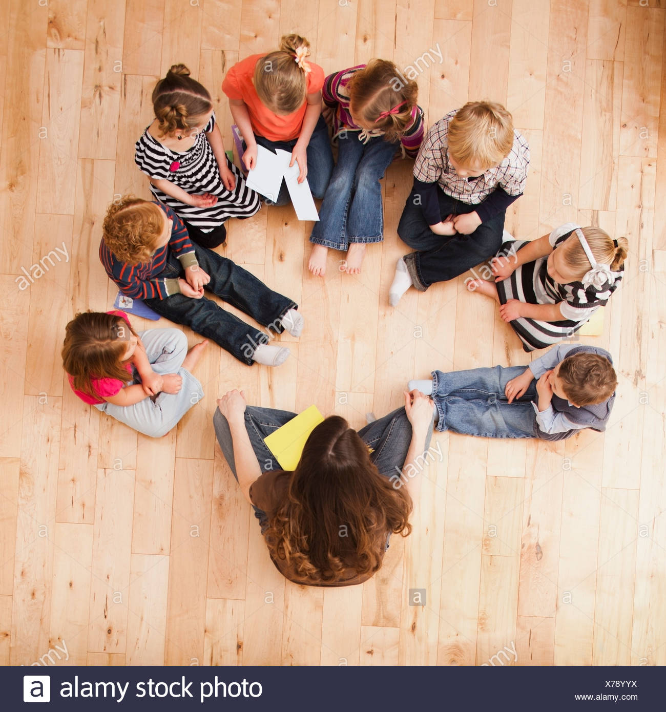 Children Sitting In Circle On High Resolution Stock Photography and ...