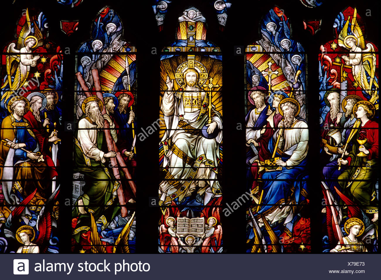 Victorian Stained Glass Window Windows St Andrews Cathedral High ...