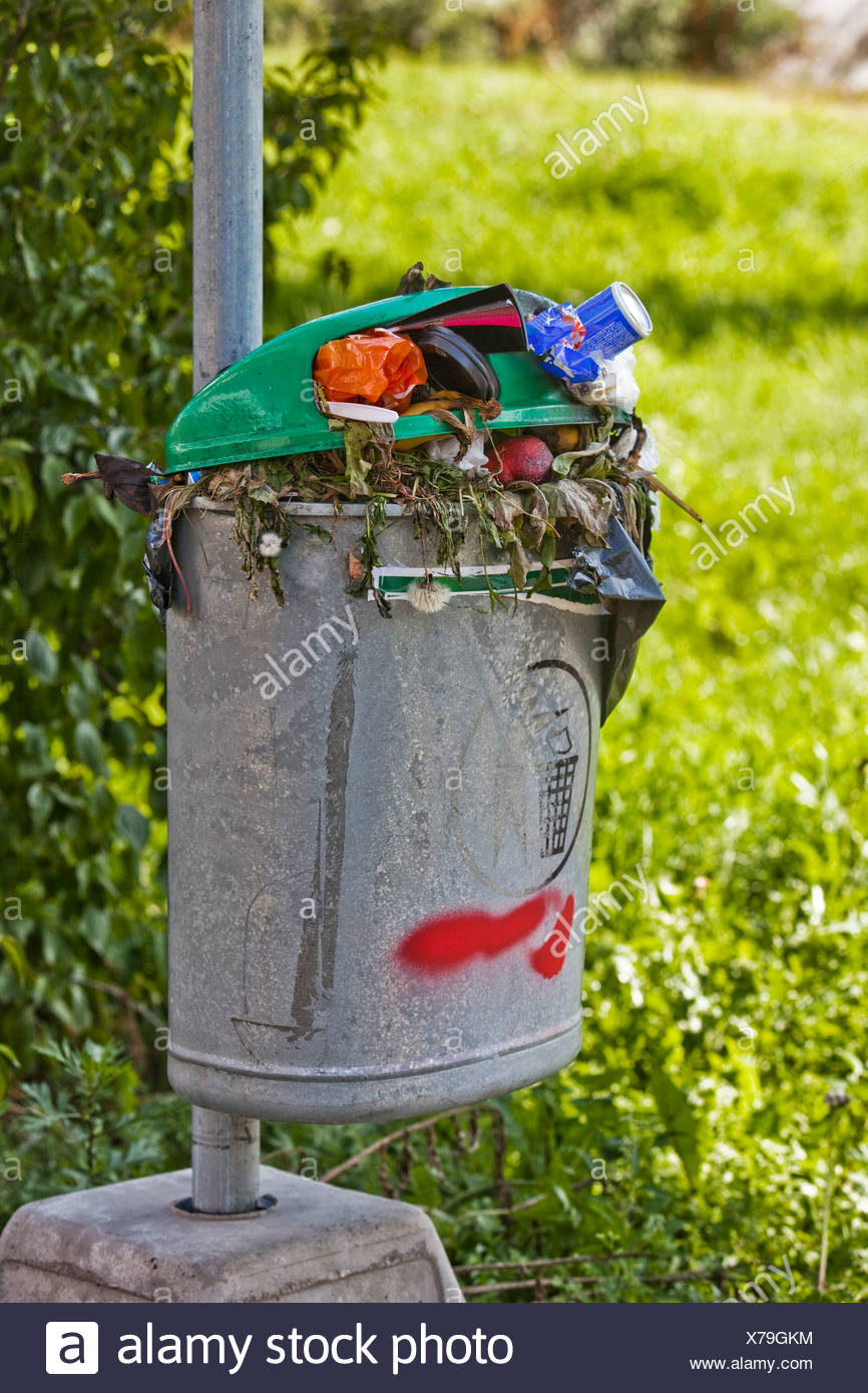 Full Trash Bin High Resolution Stock Photography and Images - Alamy