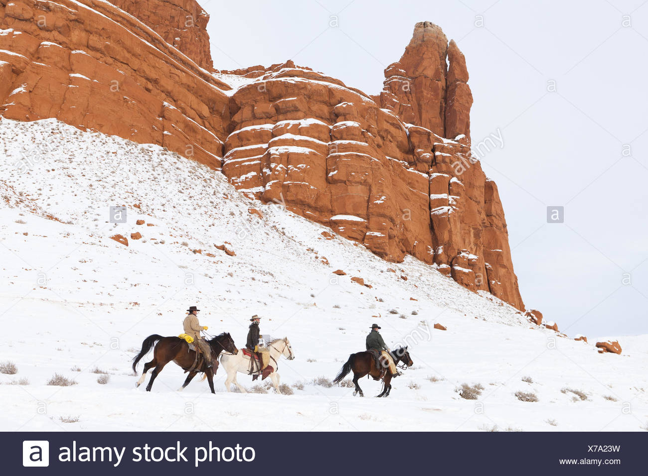 Cowboys In Snow Stock Photos & Cowboys In Snow Stock Images - Alamy