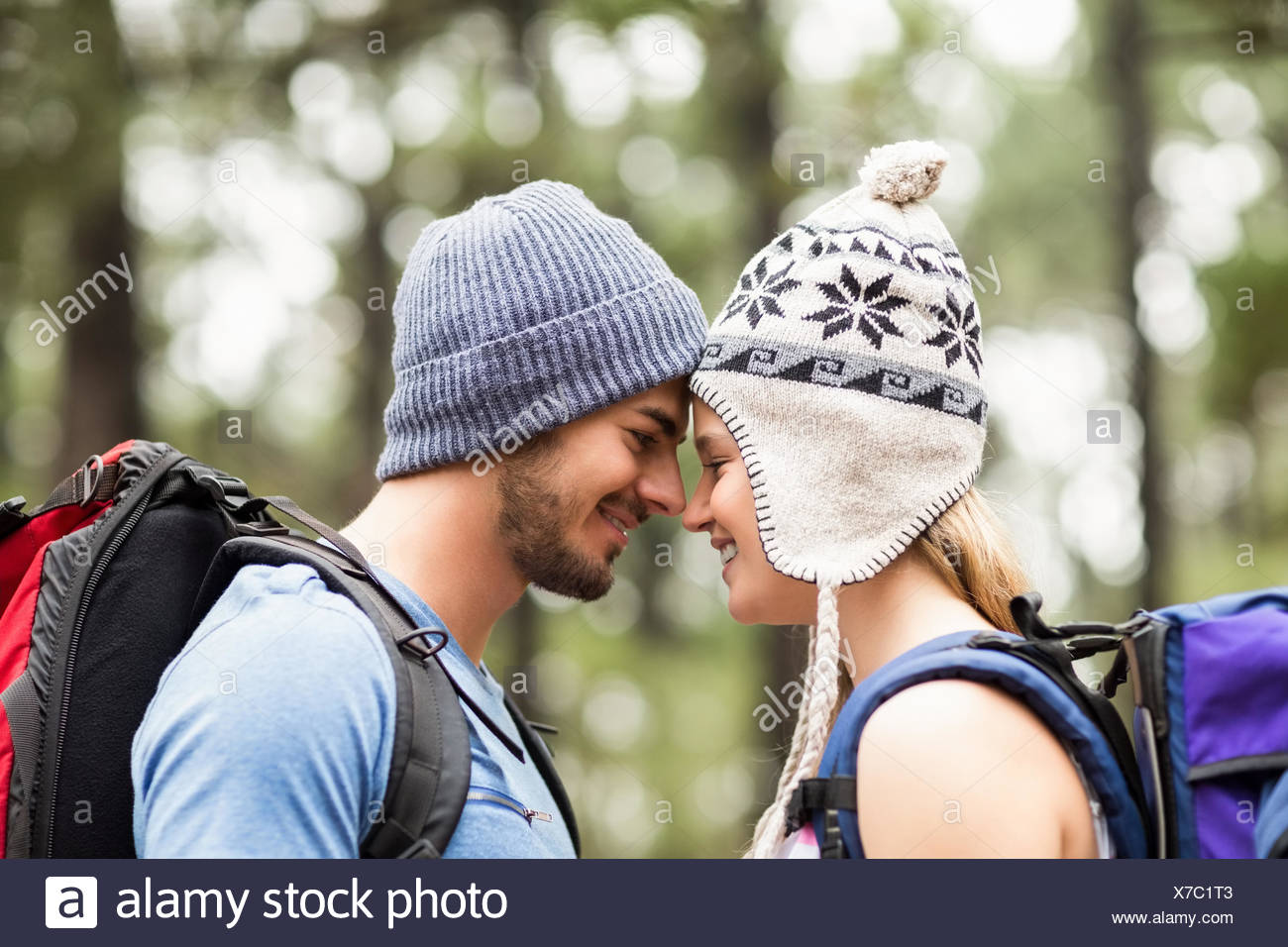 Couple Foreheads Together Stock Photos & Couple Foreheads Together ...
