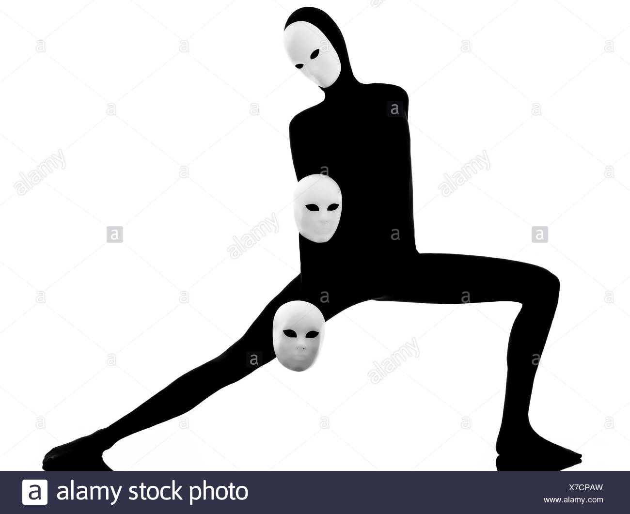 Mime Mask Silhouette Stock Photos & Mime Mask Silhouette Stock Images ...