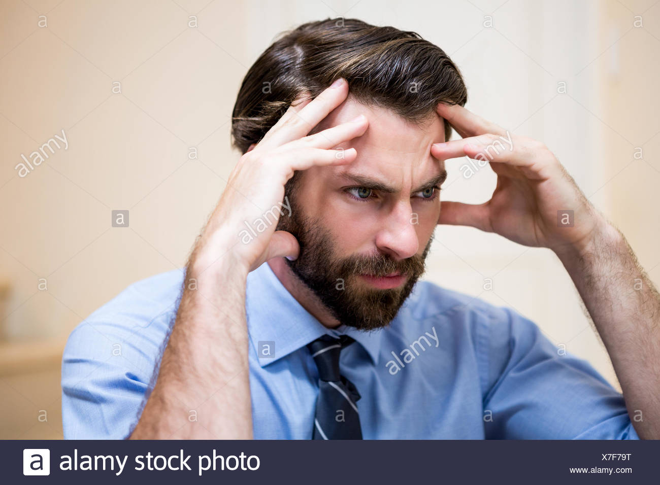 Hands On Forehead High Resolution Stock Photography and Images - Alamy