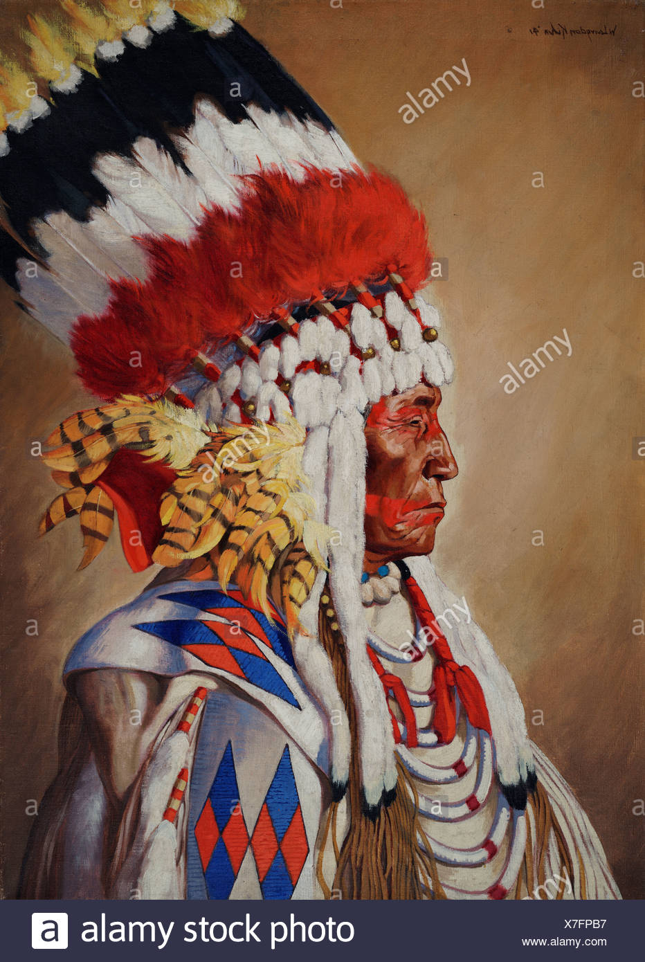 Native American War Bonnet Stock Photos & Native American War Bonnet ...