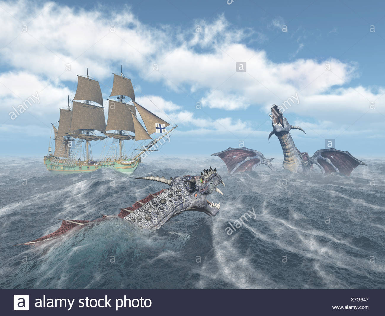 Sea Monster Ship High Resolution Stock Photography and Images - Alamy