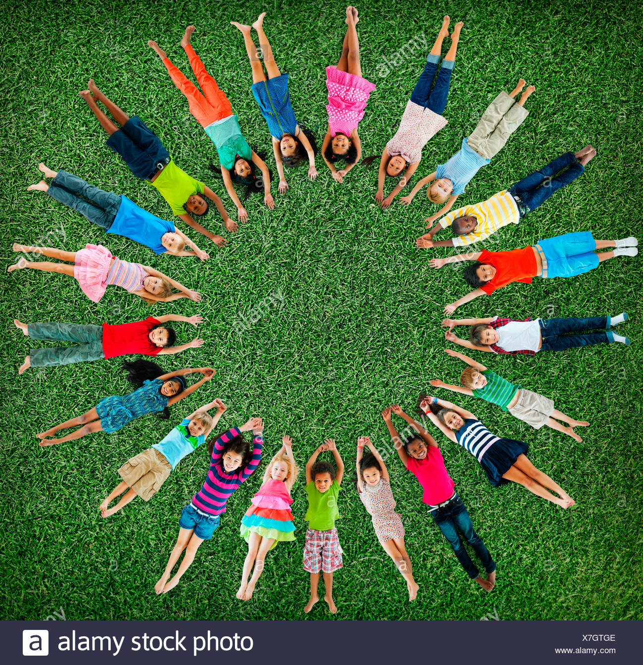 Happy Kids Circle Diversity High Resolution Stock Photography and ...