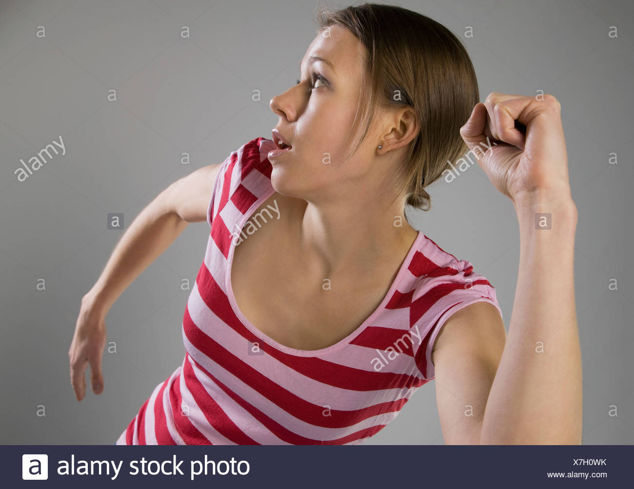 Woman Running Away Scared Stock Photos & Woman Running Away Scared ...