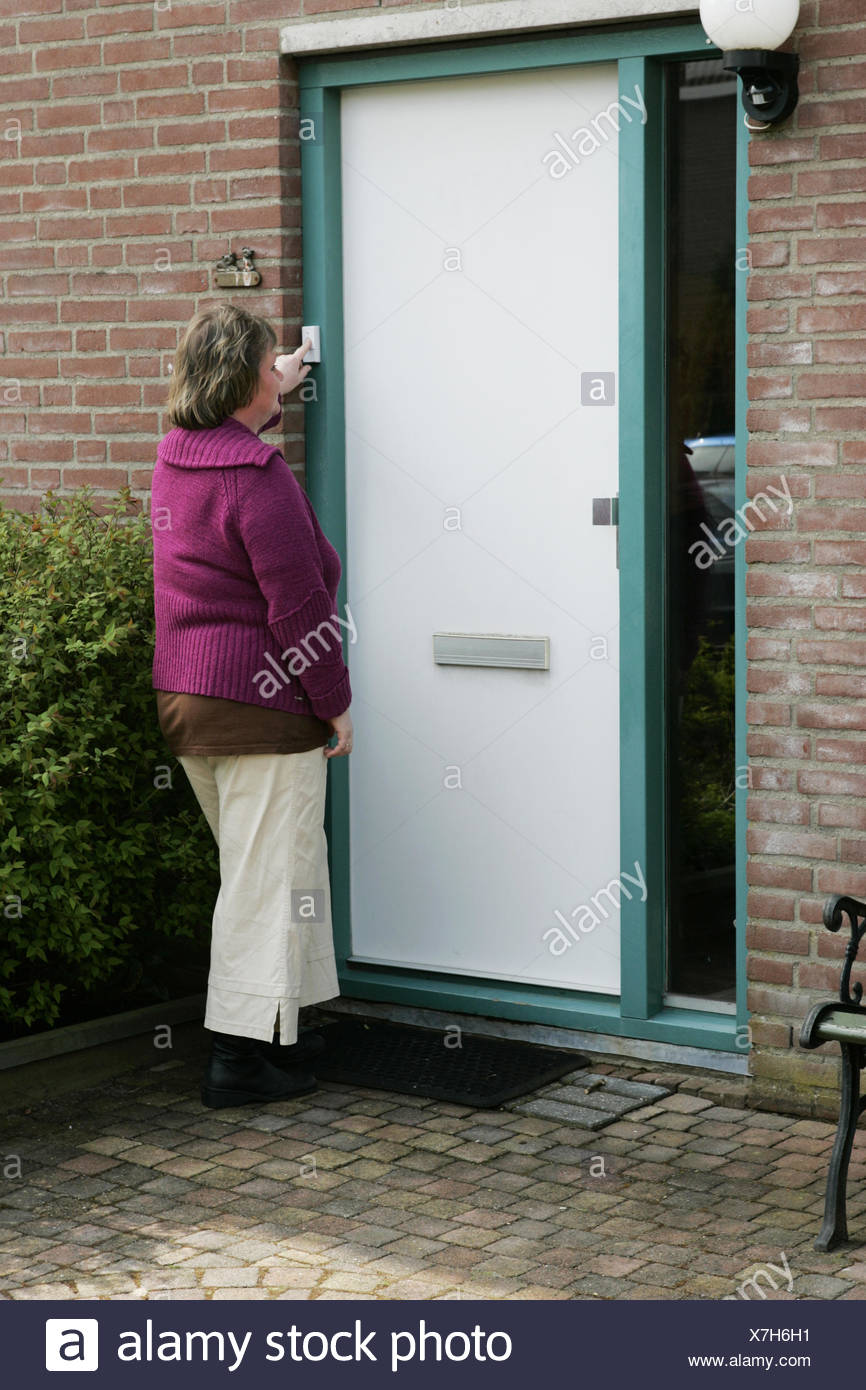 Ringing The Front Door Bell High Resolution Stock Photography and ...
