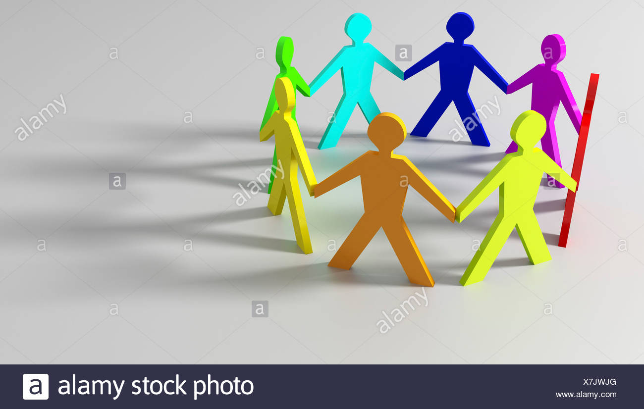 Circle Of Friends Illustration High Resolution Stock Photography and ...