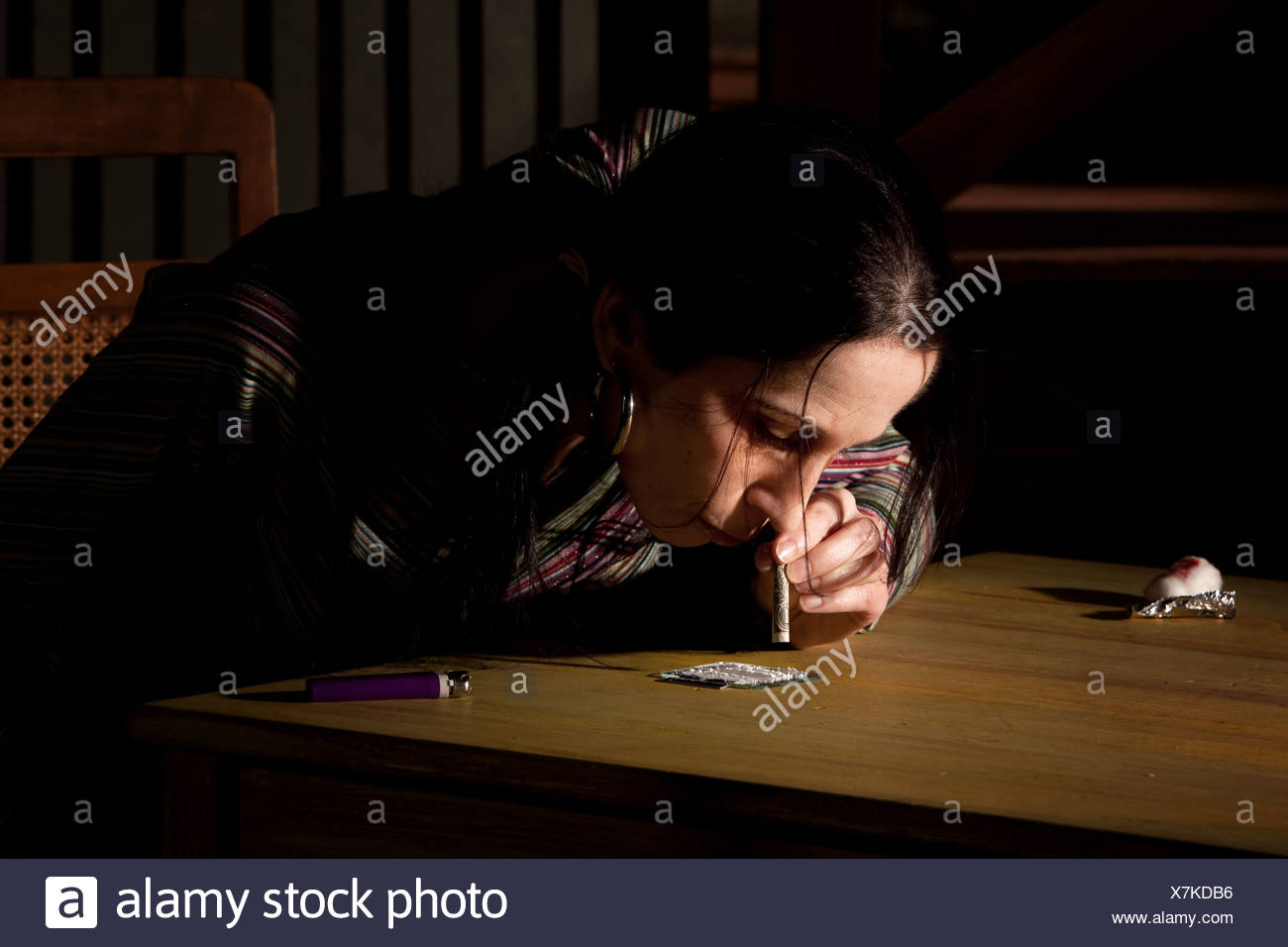 Woman Cocaine Table High Resolution Stock Photography and Images - Alamy