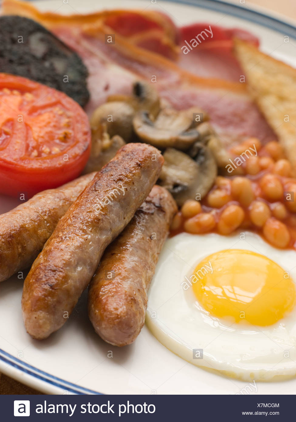 Full English Breakfast Fried Bread High Resolution Stock Photography ...