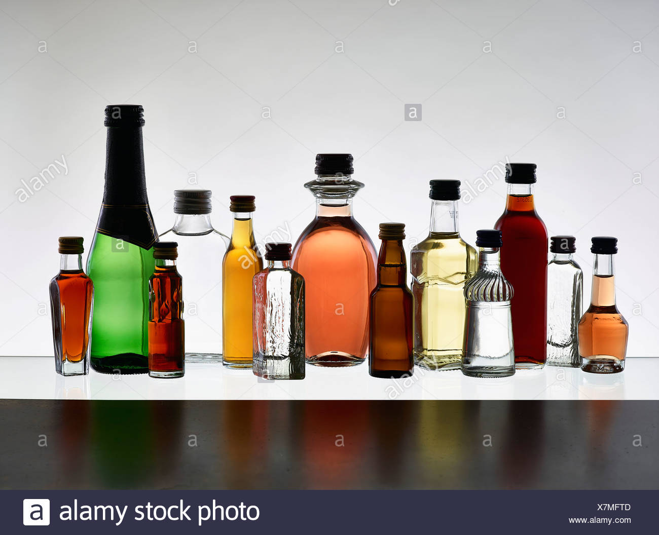 Miniature Liquor Bottles High Resolution Stock Photography and Images ...