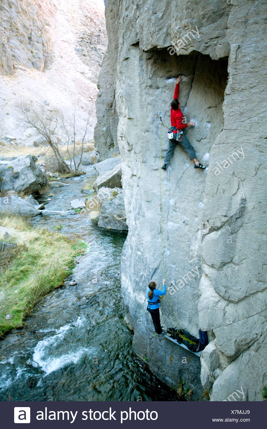 Climbing Belaying High Resolution Stock Photography and Images - Alamy