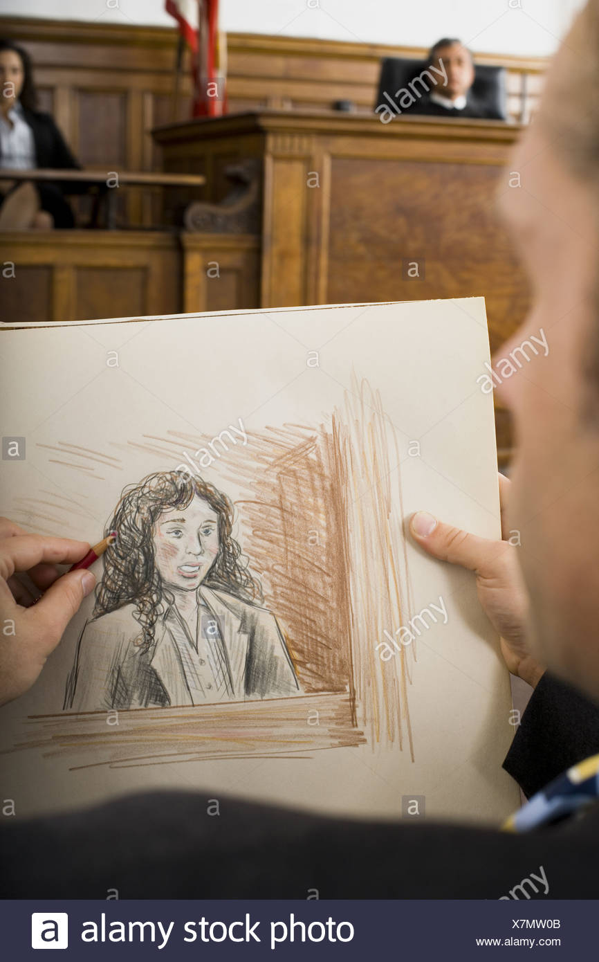 In This Courtroom Sketch High Resolution Stock Photography and Images ...