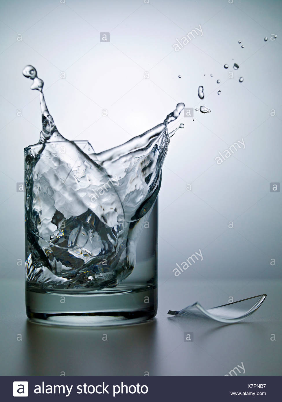 Broken Water Glass High Resolution Stock Photography and Images - Alamy