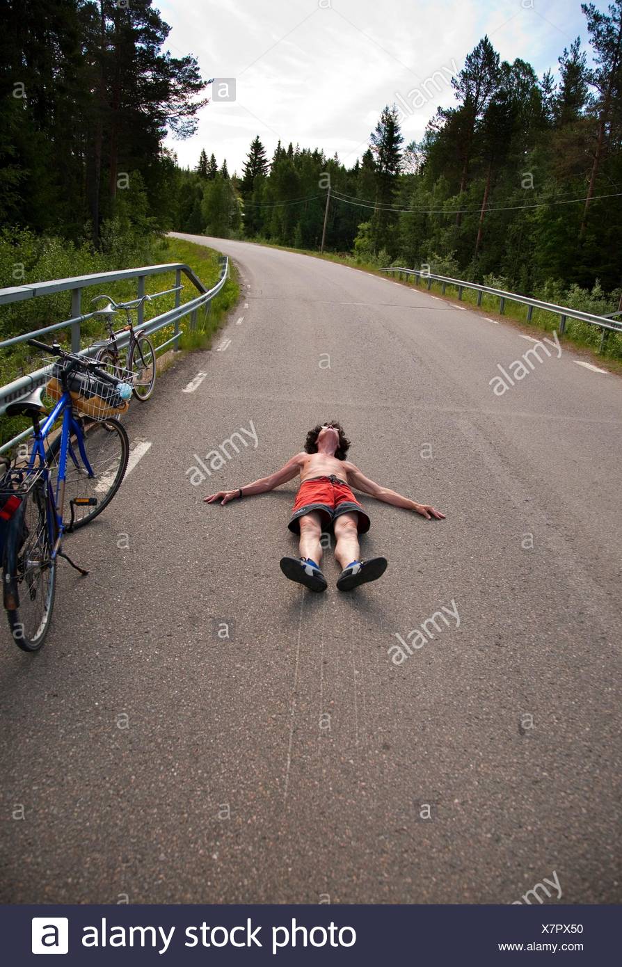 Bicycle Lying Down Stock Photos & Bicycle Lying Down Stock Images - Alamy