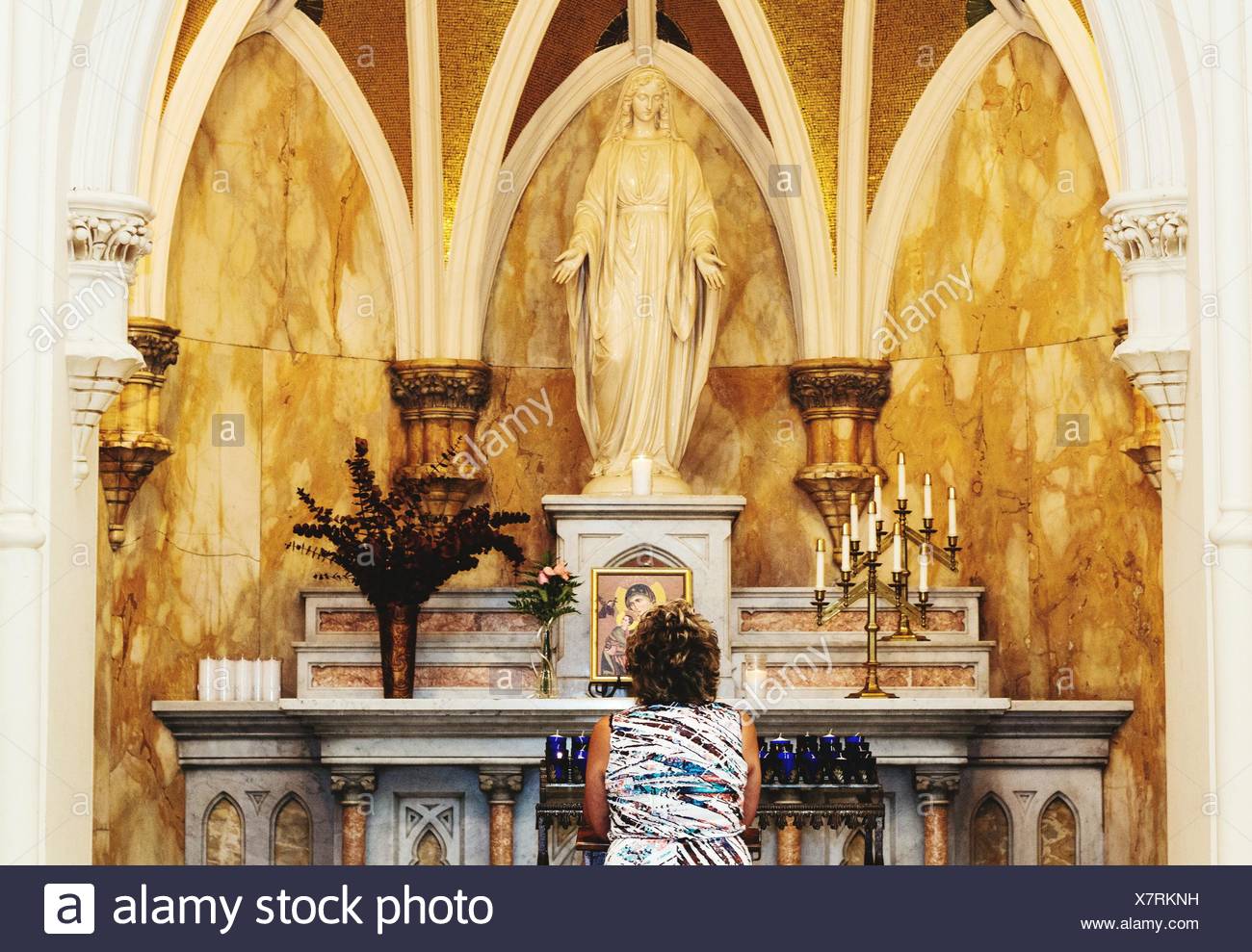 Praying At Altar For Mary High Resolution Stock Photography and Images ...