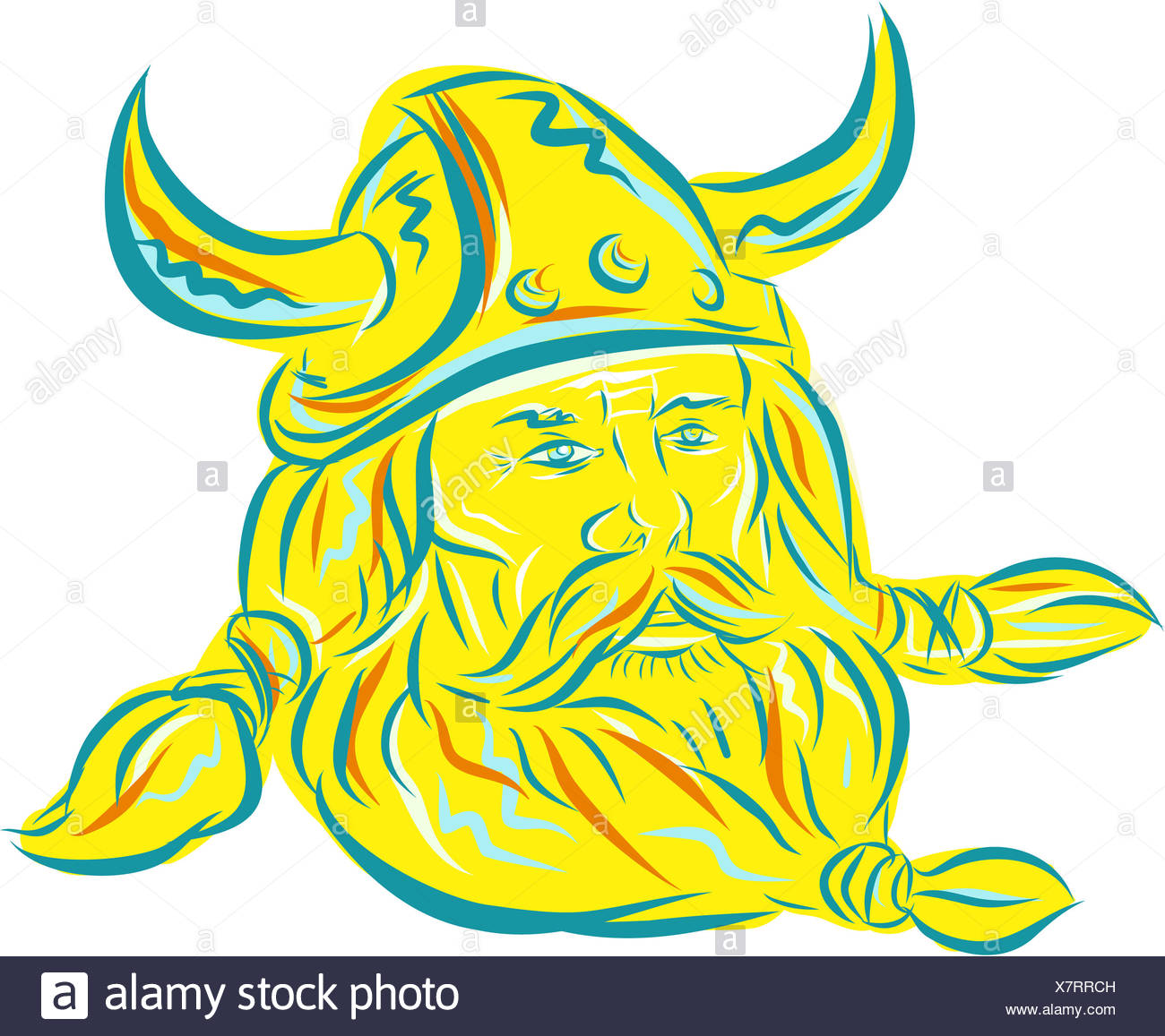 Viking Warrior Engraving High Resolution Stock Photography and Images ...