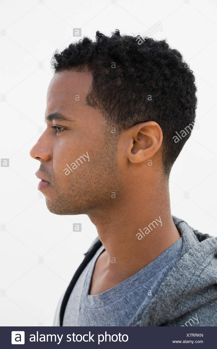 Portrait Black Man Side Profile Stock Photos & Portrait Black Man Side ...