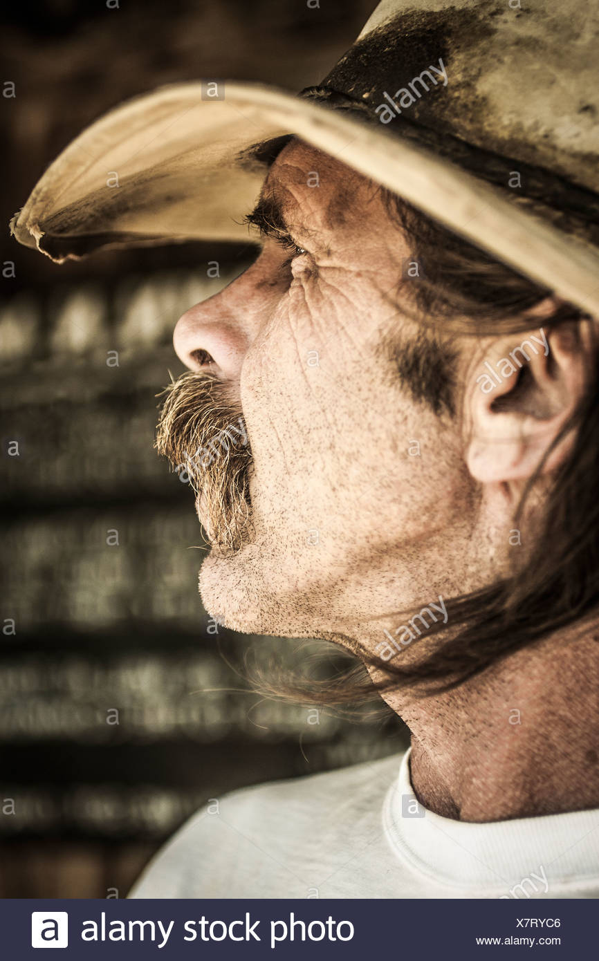Cowboy With Mustache High Resolution Stock Photography and Images - Alamy