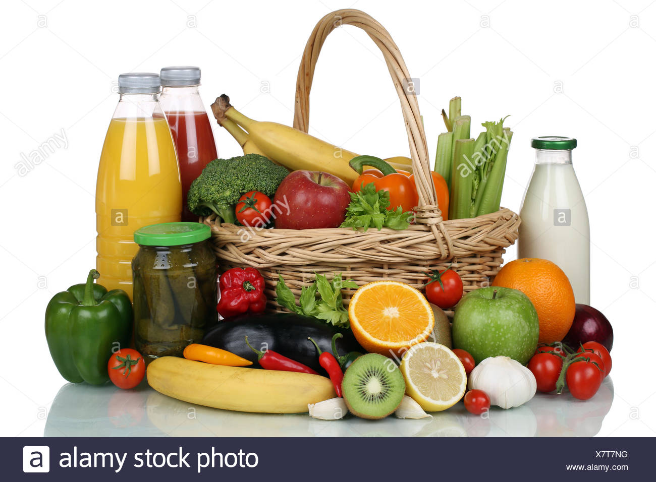 Korb Lebensmittel High Resolution Stock Photography and Images - Alamy