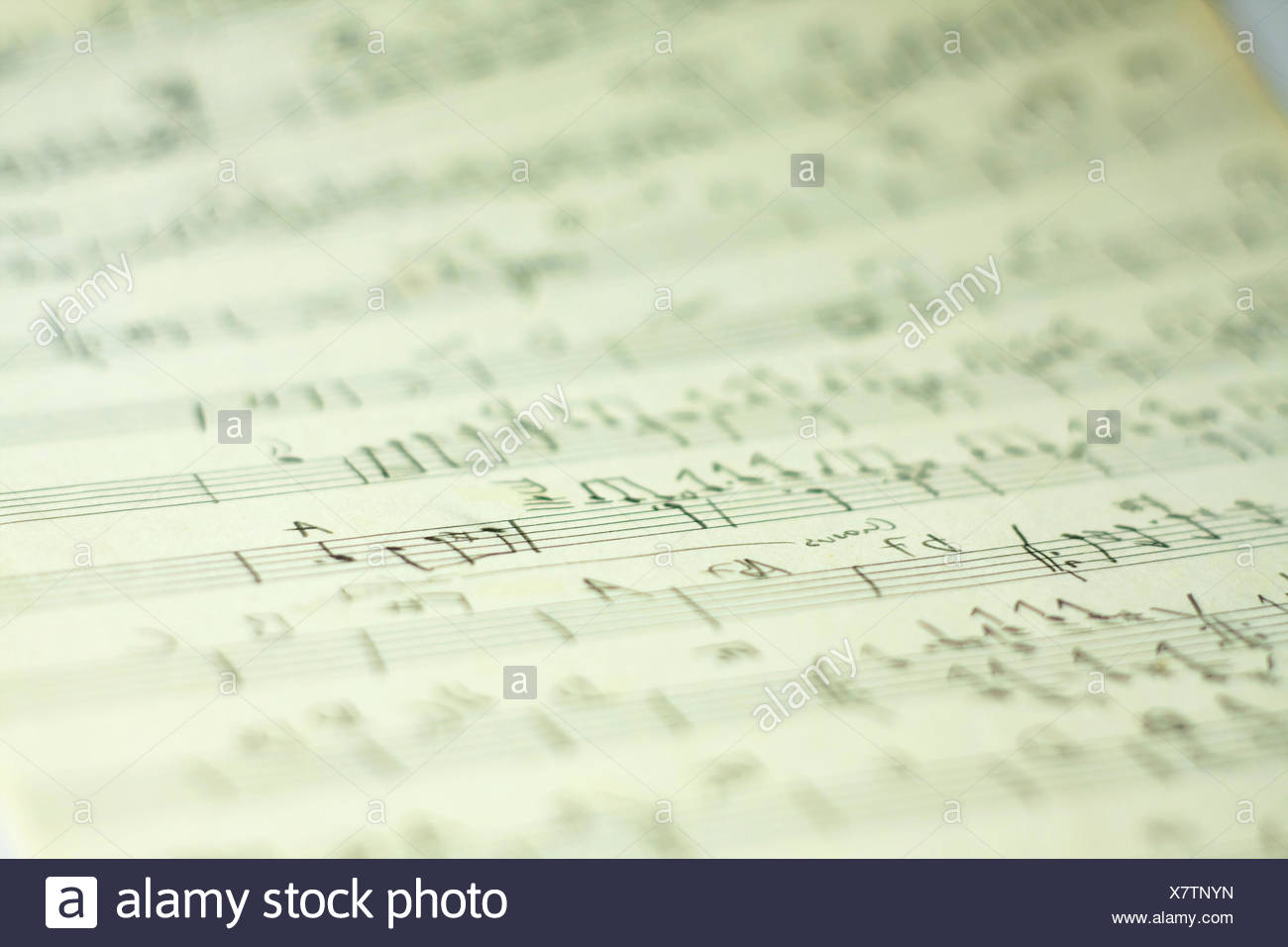 Notenblatt Sheet Music High Resolution Stock Photography and Images - Alamy